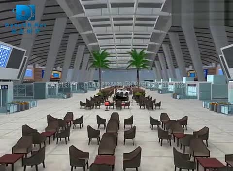 虚拟现实室内3D效果图模拟三维动画演示