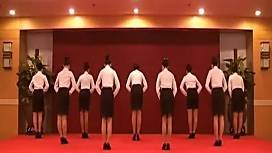 广东某白金五星酒店礼仪操(眼前一亮)