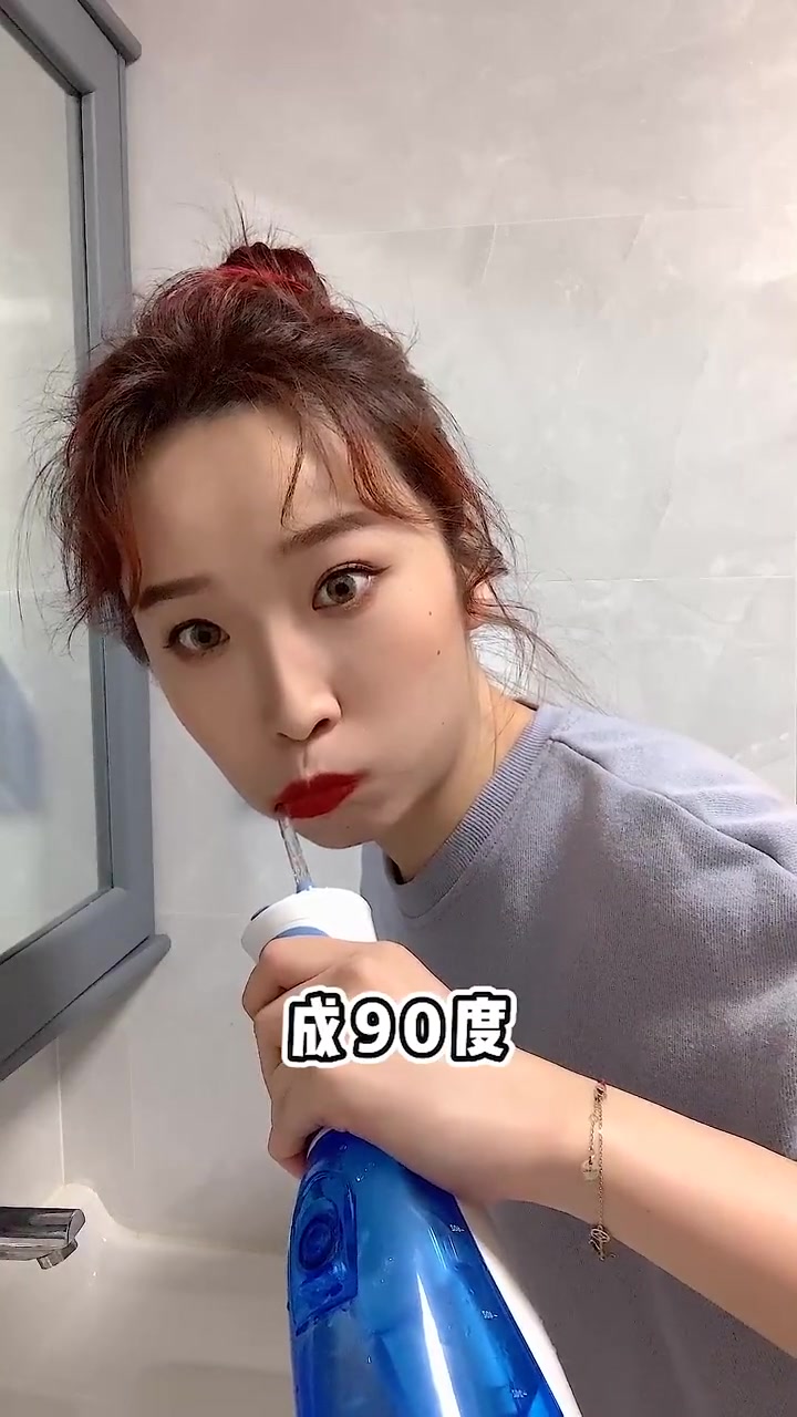 水牙线使用教程.高压脉冲水流.线性聚焦水柱.懒人必备冲牙器牙齿护理