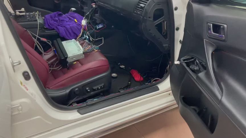 #丰田锐志三分频喇叭倒膜 #先锋DSP调音中 音响升级 我们有方案