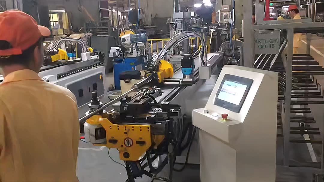 数控弯管机视频,全自动弯管机厂家,液压弯管一次成型