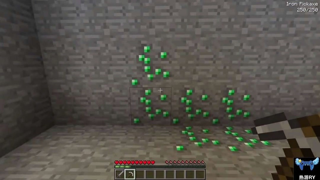 我的世界-挖出的绿宝石