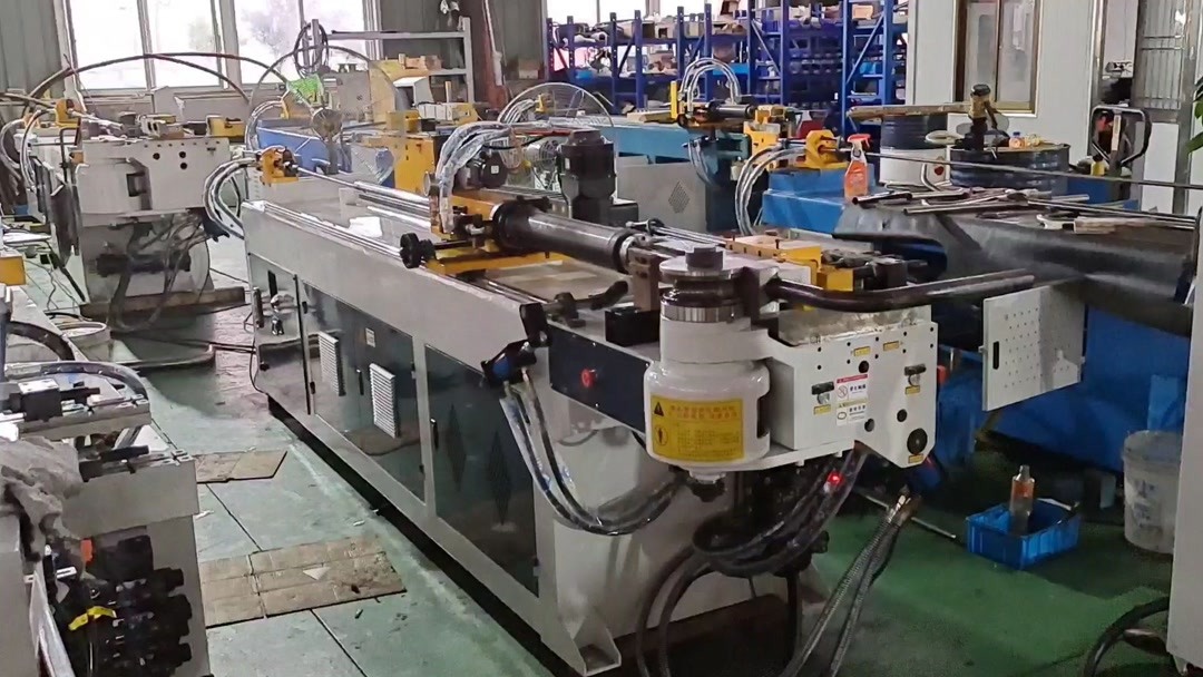 数控弯管机视频全自动弯管机视频液压抽芯弯管一次成型