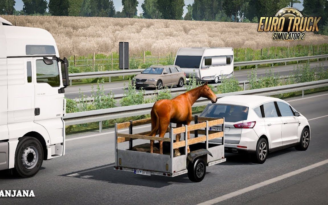 【YouTube】欧卡2mod_畜牧动物拖车|Livestock Animal trailer V 1.0