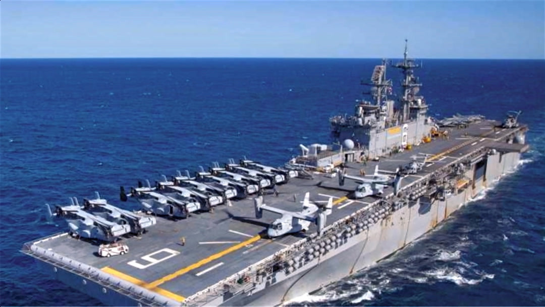 舰体已经成型,第三艘075两栖攻击舰终于现身!未来会造多少艘?