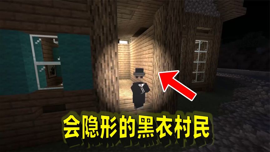 我的世界:玩家莫名遭到攻击,竟是隐形的村民干的!