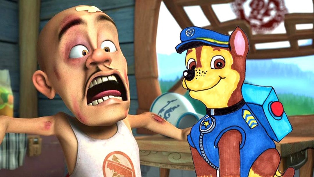 汪汪队立大功警察阿奇简笔画