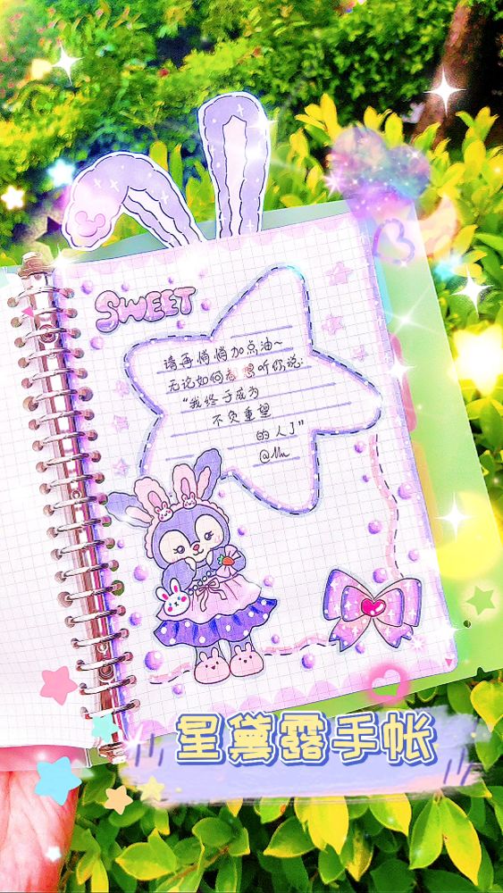 #画画原来如此简单#你们催更的手帐来啦,一起画星黛露手帐吧