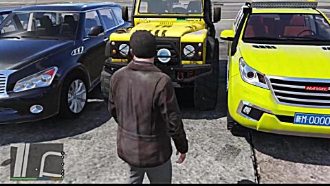 GTA5测试: SUV碰撞, 国产哈弗H9反应也不错, 燃爆了~