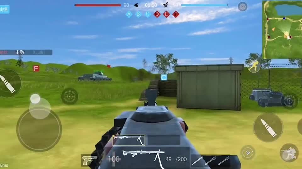 战场模拟:终于找到适合我玩的手游了,感受一下我无敌的坦克吧!