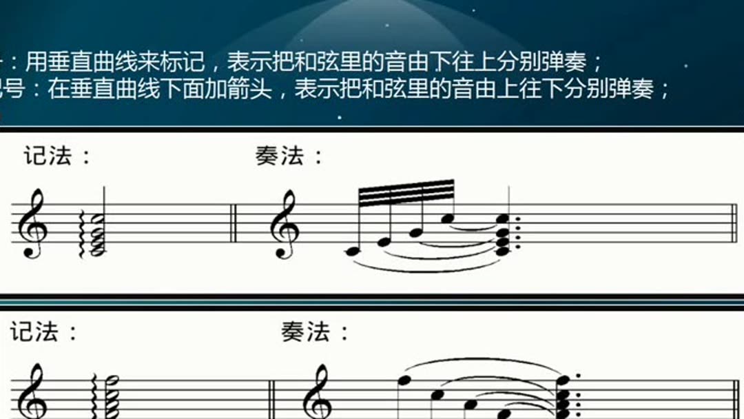 音乐理论基础26 琶音记号