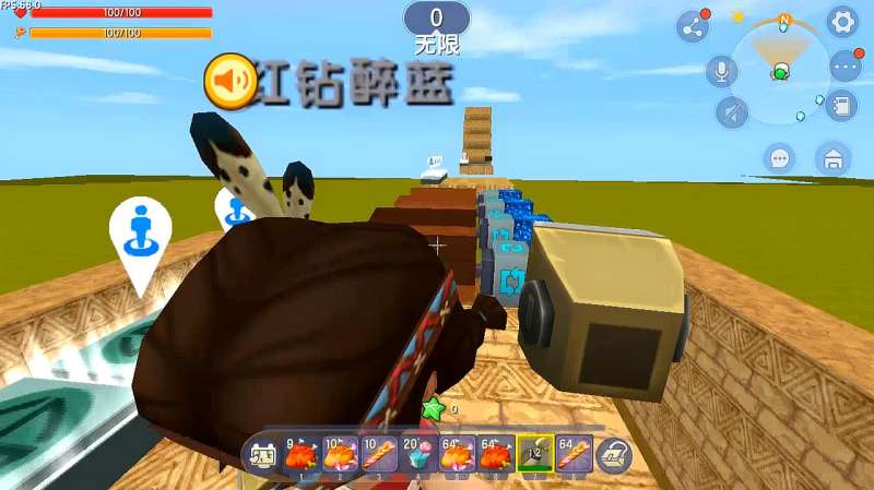 迷你世界:有武器给我作弊都不会用 我只能眼睁睁的看着粉丝过关