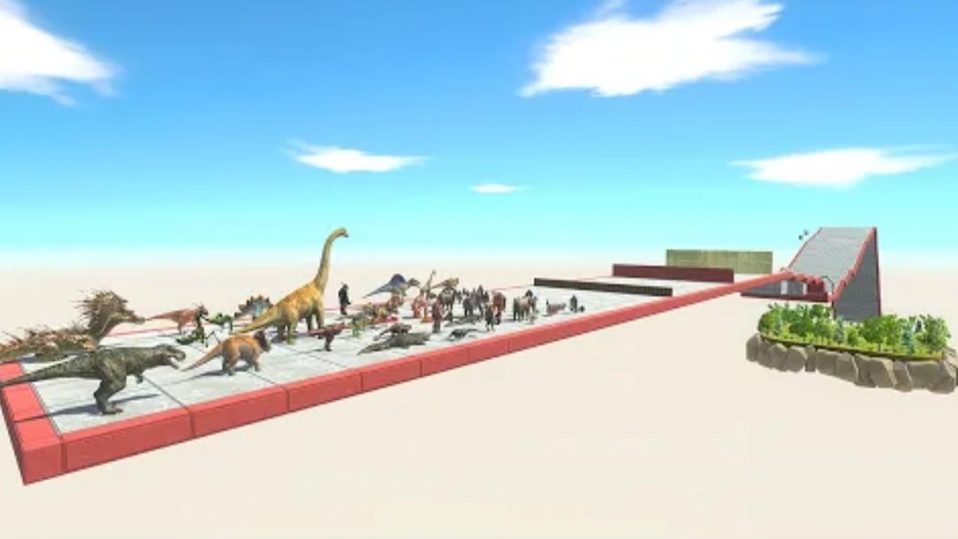 动物战争模拟器:所有恐龙家族挑战障碍赛和速度赛