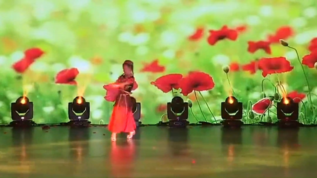 儿童独舞视频大全《花儿红》少儿舞蹈大赛优秀作品