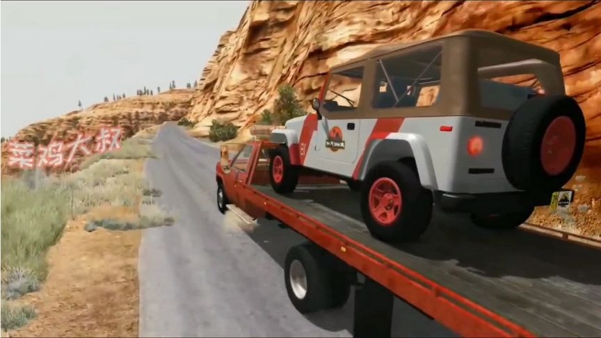 车祸模拟器17 菜鸟司机独自开车跑在山路上 举目荒凉求助无门