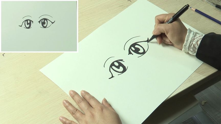 动漫课程教你画卡通眼睛,画时代美术