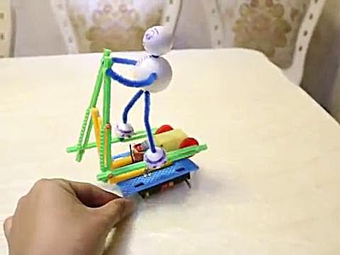 君晓天云电动健身机器人科技小製作小发明科技创新作品男孩手工製作...