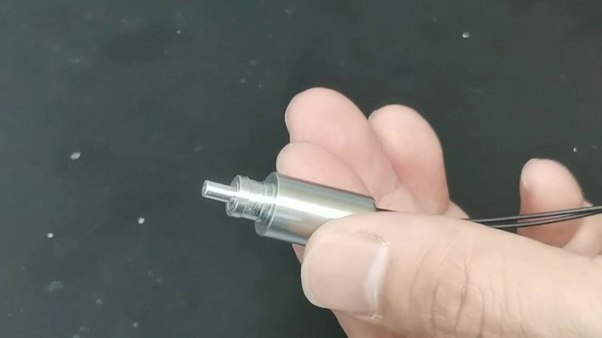 客户定制微型推拉圆管式电磁铁TU1118,内置弹簧。#电磁铁厂家