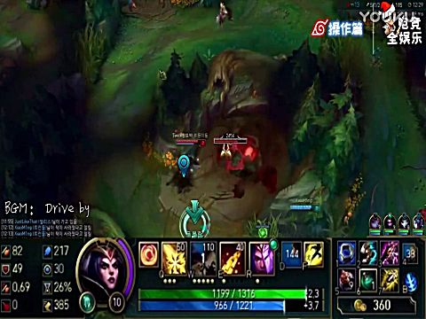 LOL英雄联盟Faker最强妖姬:精准EQ二连,血量计算自信回头!