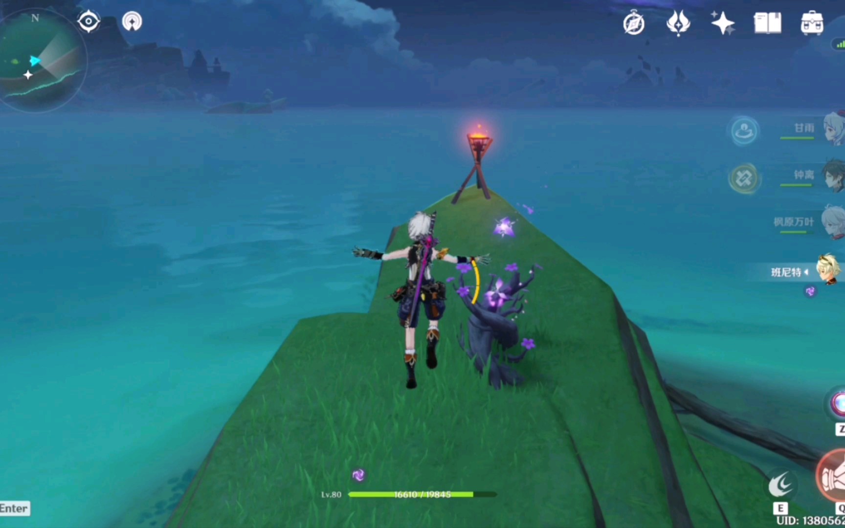 稻妻隐藏火把解谜宝箱,地图在后面