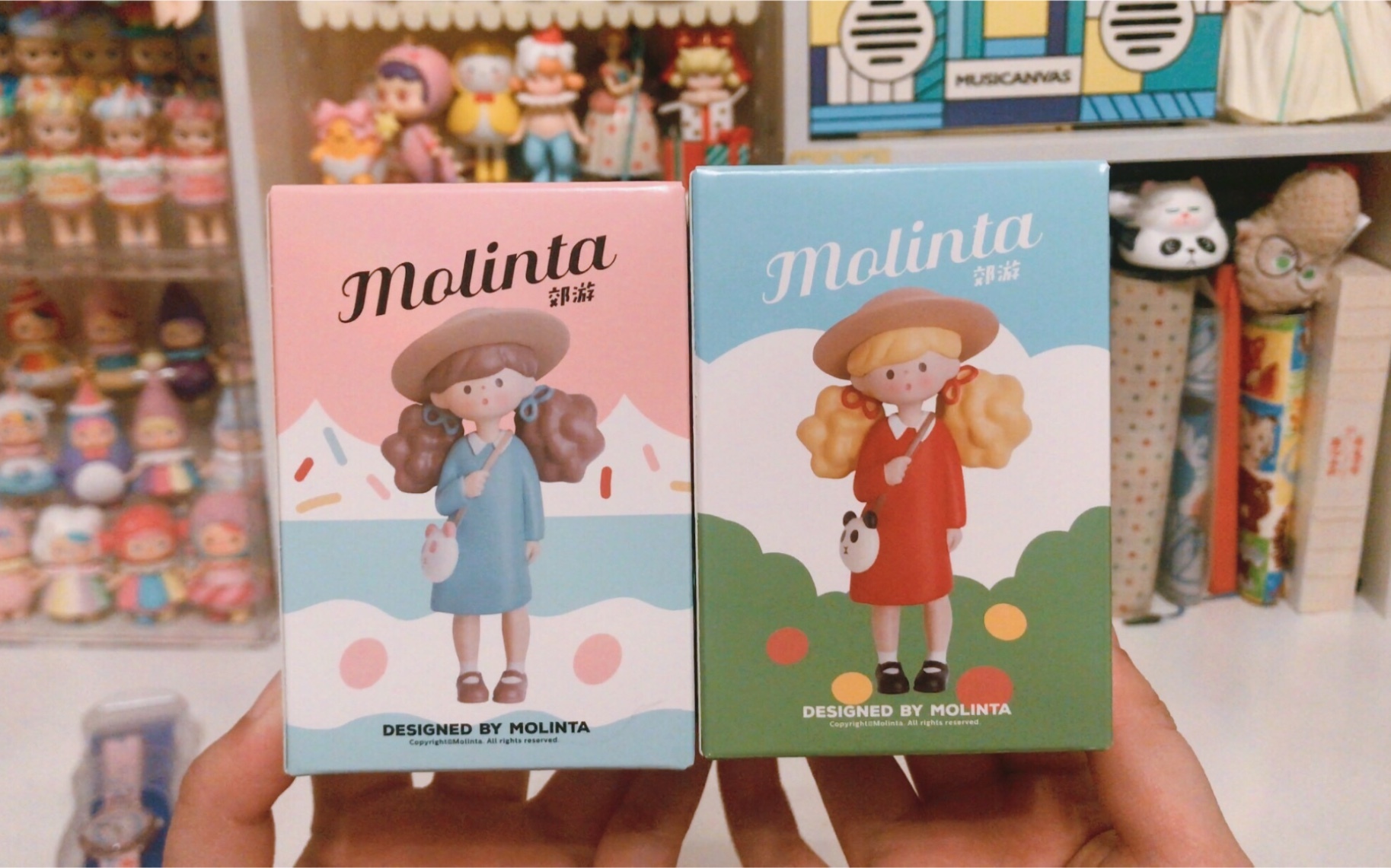 【拆玩具】桌大王Molinta郊游公仔 爆米花妹妹| Swatch飞菲...