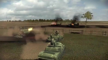 战争动画模拟!俄罗斯石勒喀自行高射炮实战模拟,燃爆