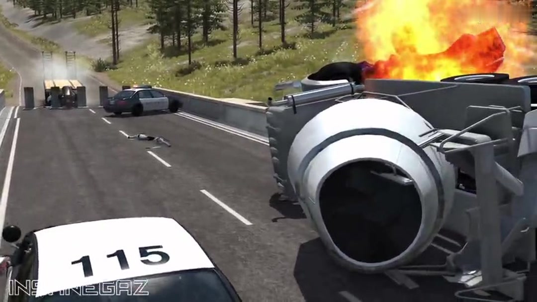 BeamNG模拟警察追捕_第13期