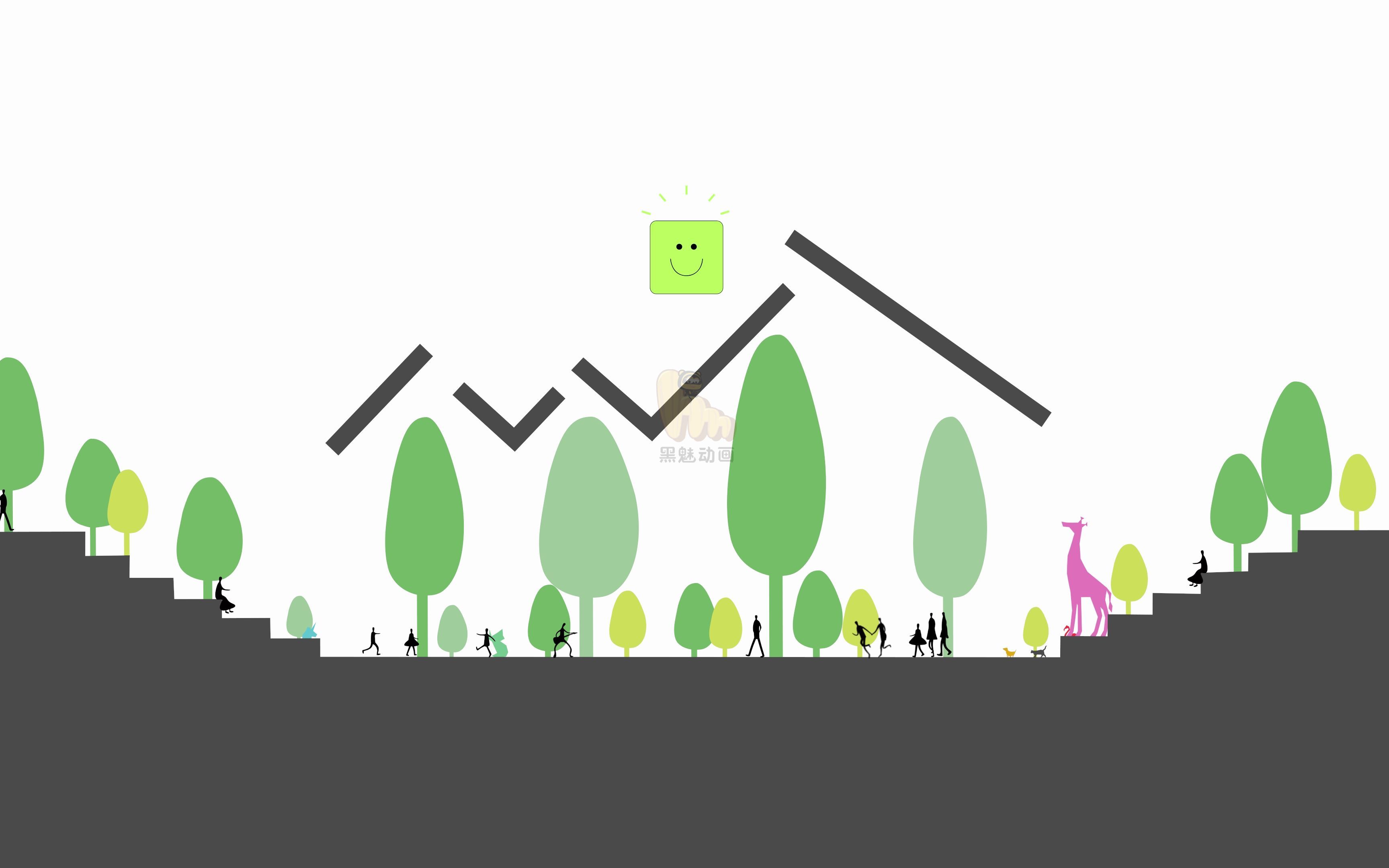 AE动画制作MG动画演示动画制作-空间设计灵感创意动画