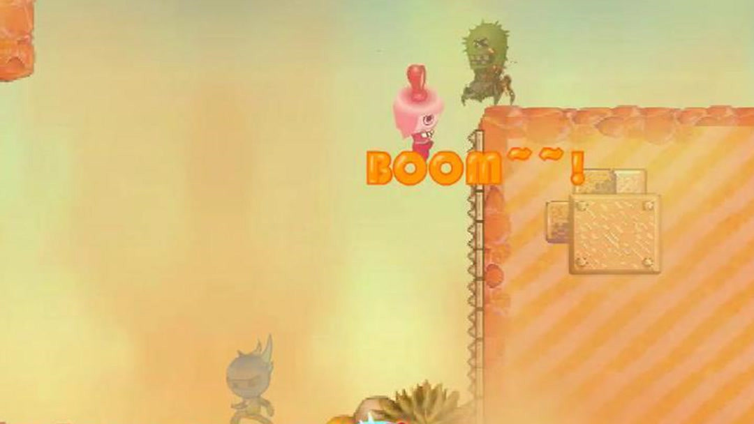 闪翼双星无敌版 翼精灵被怪兽推下城墙游戏