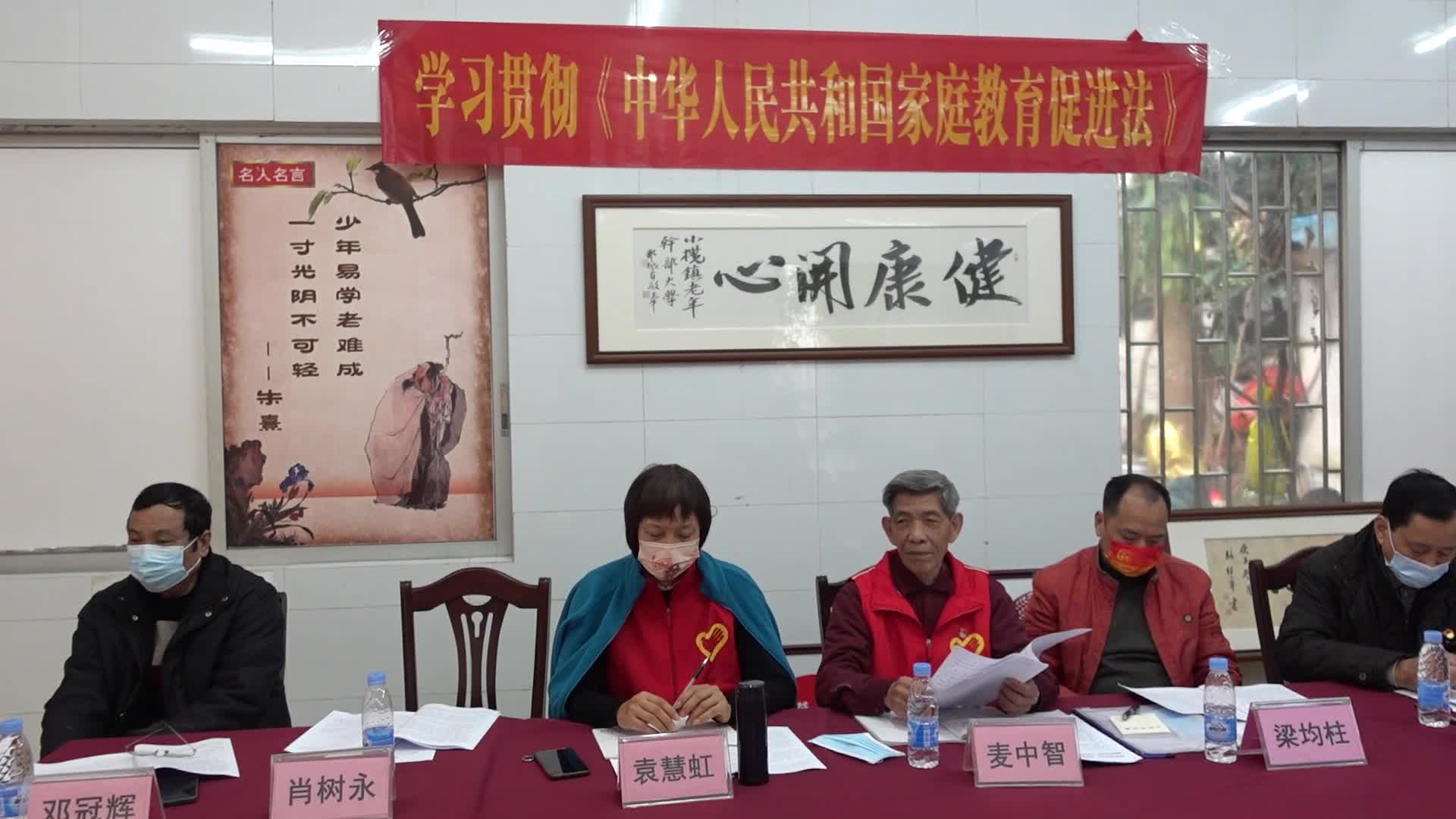...青少年教育志愿服务队组织学习贯彻〝家庭教育促进法〞和中央文件