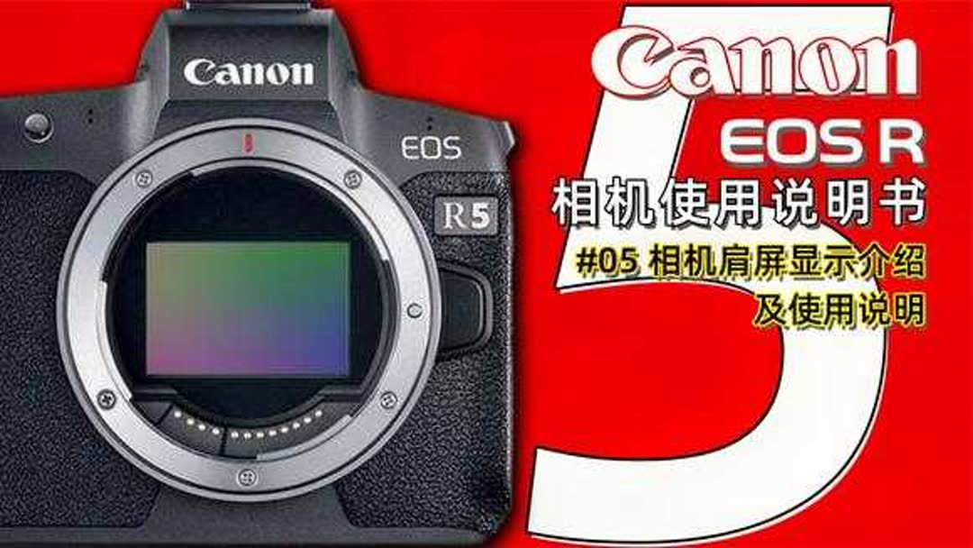 佳能R5/R6 肩屏显示介绍以及使用说明 相机使用说明书