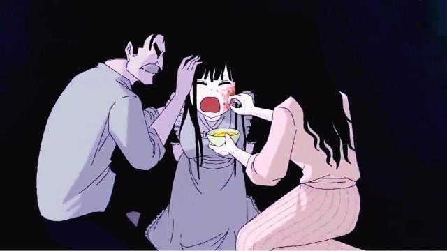 女孩长了个痘,一挤就能挤出黄金,于是父母拿着碗前来,恐怖动画【电影...