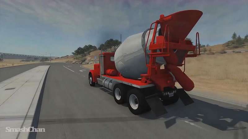 BeamNG DRIVE车祸模拟:卡车碰撞