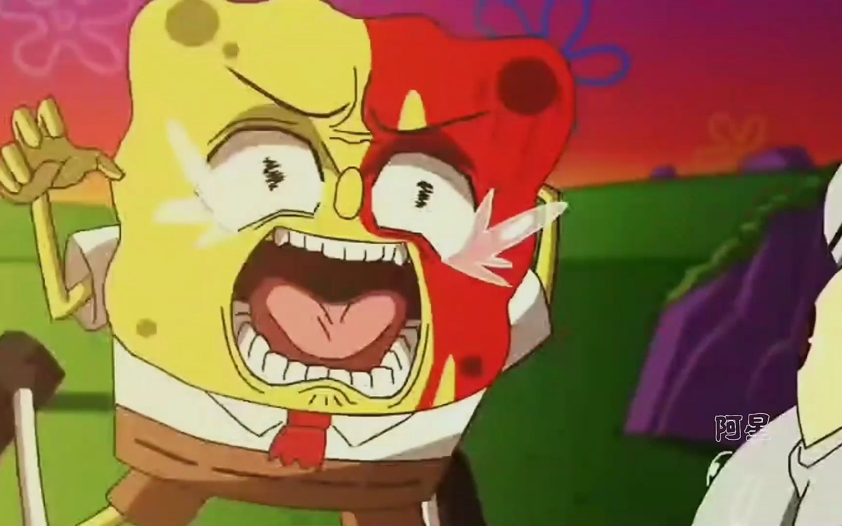 超级海绵人燃起来了海绵宝宝 二次元 原创 动画解说 童年动画 ()