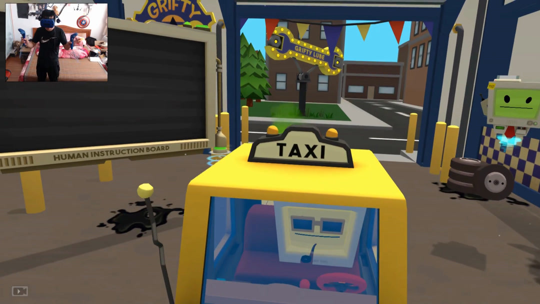 VR游戏工作模拟器 尾气超标的汽车,直接香蕉堵起来!