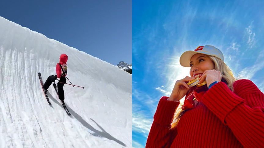 奥运夺金1周年!谷爱凌咬金牌晒2金1银:滑雪改变了我的人生