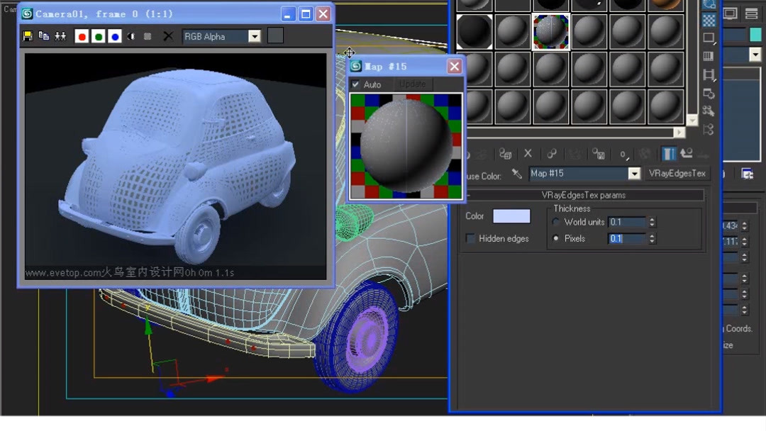 VRAY基础教程035VRAY边界线材质怎么调
