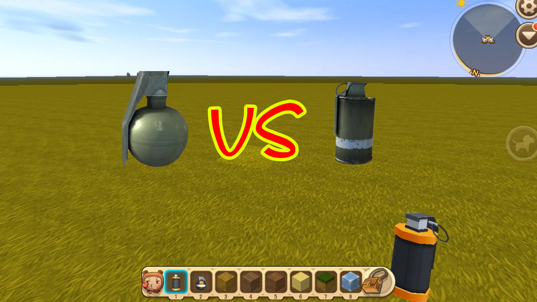 迷你世界:更新了最新的神秘手雷,听说威力比炸药桶还大