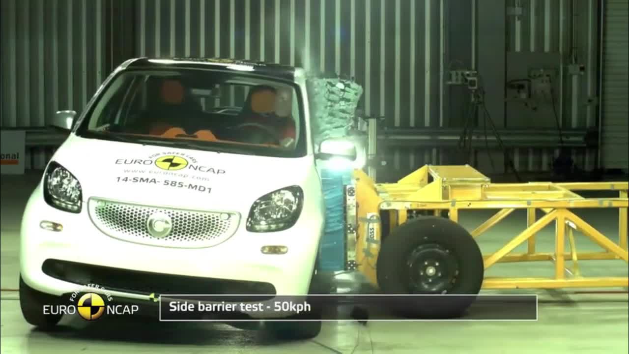 小型车不安全?四座Smart E-NCAP碰撞测试,看完很多友商都会汗颜