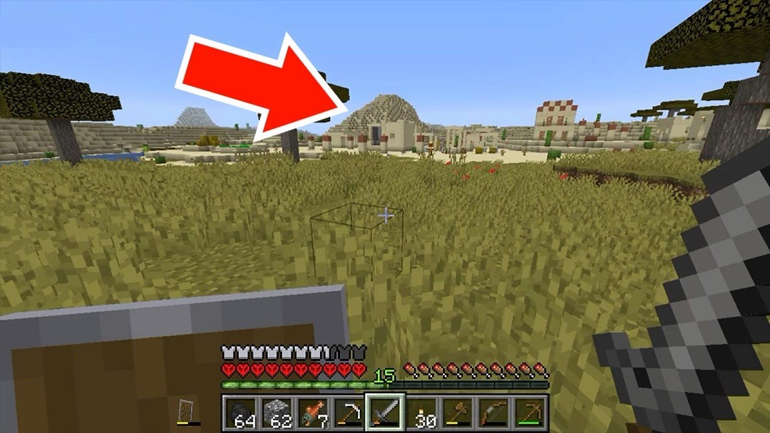 我的世界极限生存:外出偶然遇到村庄,运气真的太好了