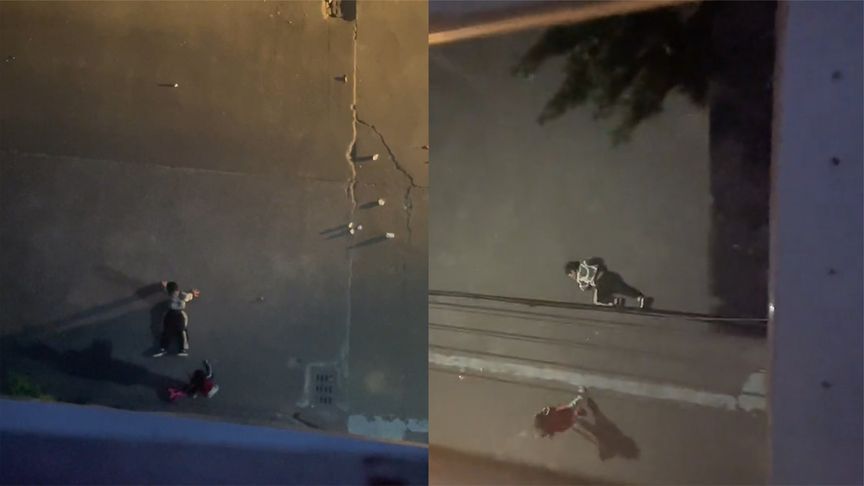 女子听到楼下"夫妻"吵架,探头窗外看笑喷:岁数合起来没鞋码大