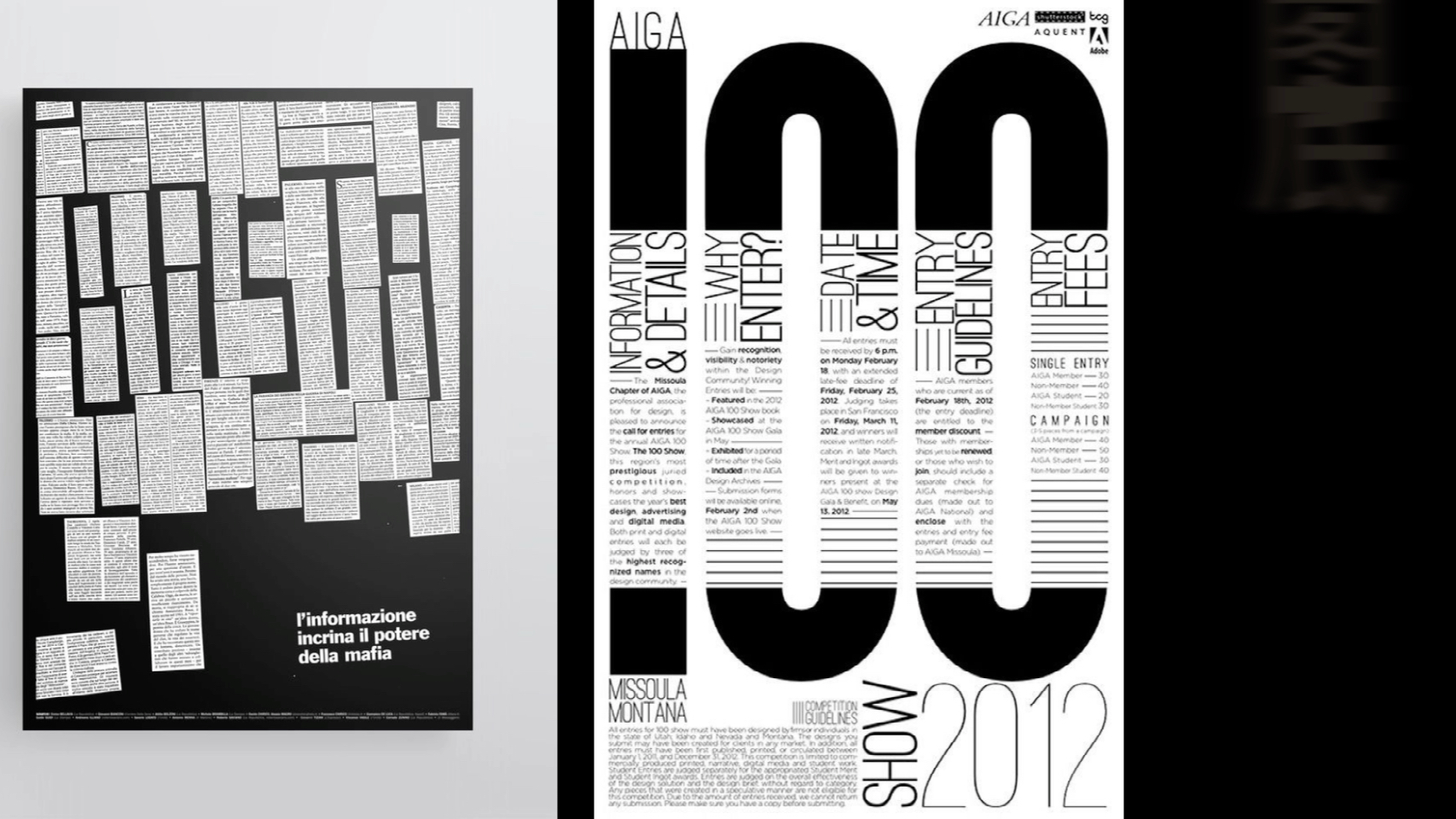 【灵感参考图】图案与文字海报