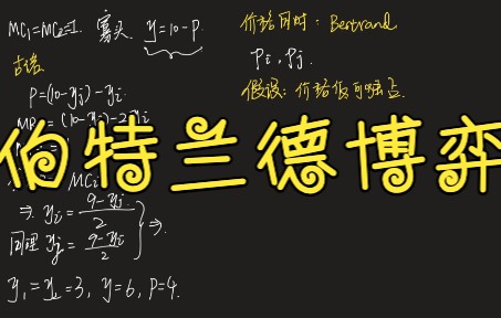 伯特兰德博弈 | 产业组织专题