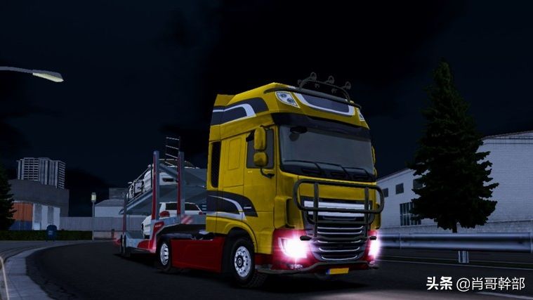 欧洲卡车模拟2:运送车辆前往法兰克福 这些小车都不用绑的吗?