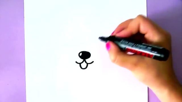 简笔画:可爱的宠物小灰狗