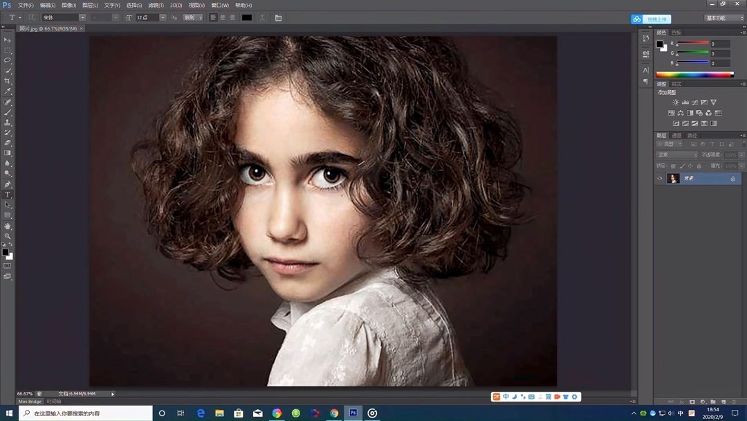 60秒学PS之如何优化放大后的图片,夏又薇老师