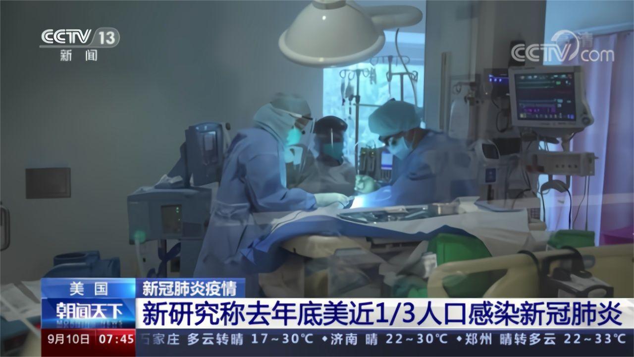 美国新冠肺炎疫情 新研究称去年底美近1/3人口感染新冠肺炎?