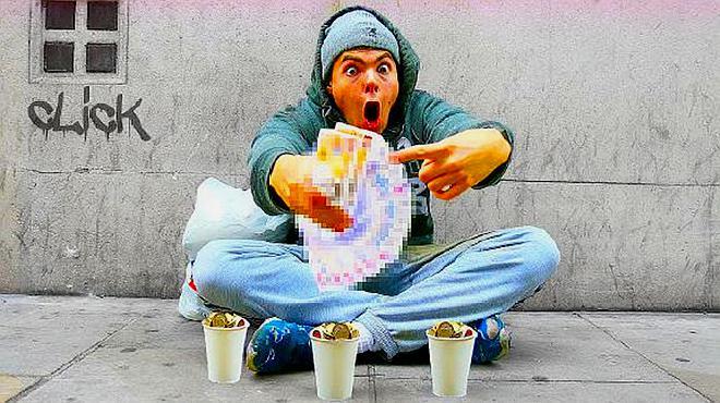 街头乞讨一天能挣到多少钱?小哥亲自上阵,结果瞬间惊呆了!