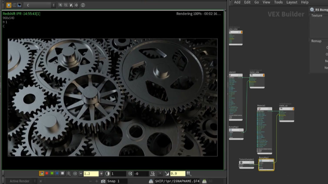 04.HOUDINI齿轮四丨HOUDINI齿轮动画制作教程丨影视动画片头教程