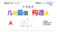 (中考压轴)【几何最值】构造一次函数求最值 初中数学解题方法技巧 A 1